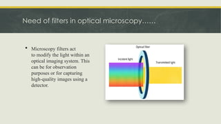 Filters USED IN SCANNING ELECTRON MICROSCOPEpptx | PPTX