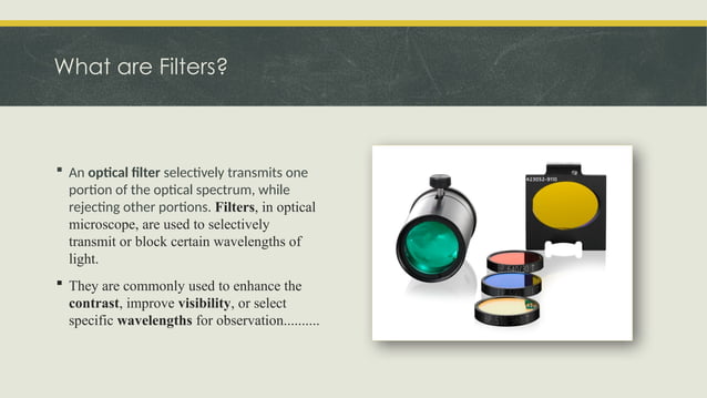 Filters USED IN SCANNING ELECTRON MICROSCOPEpptx | PPT