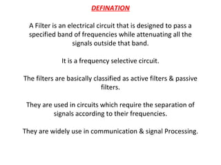 Filters | PPT