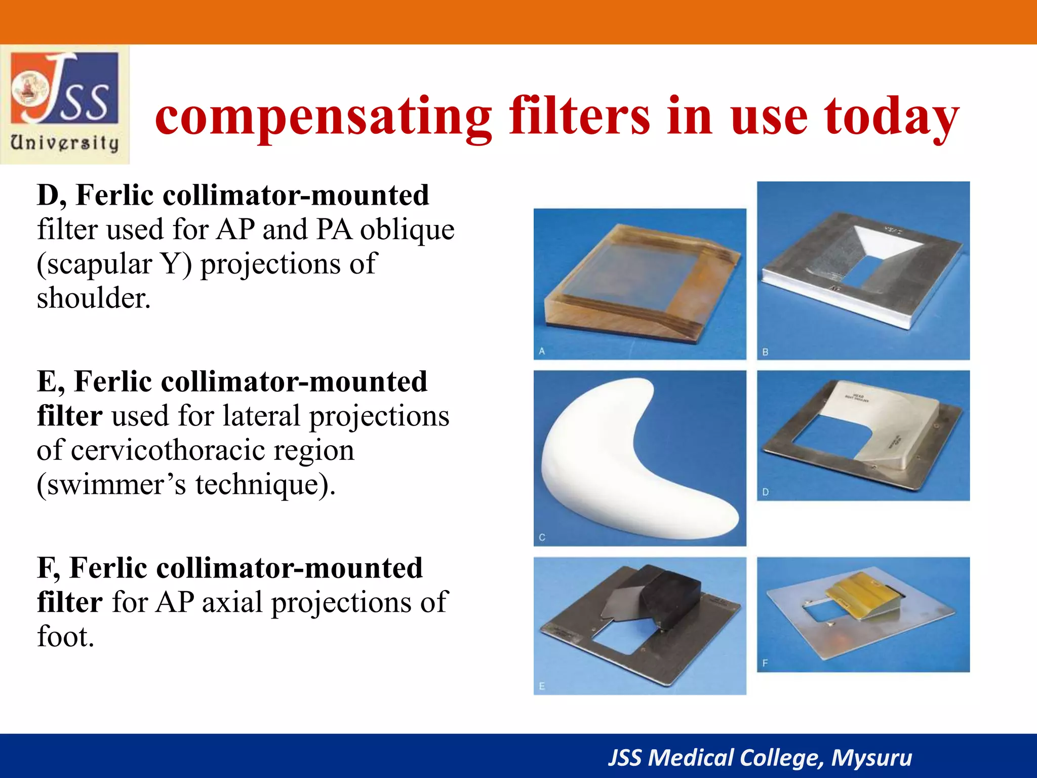 Filters and beam restrictors | PPTX
