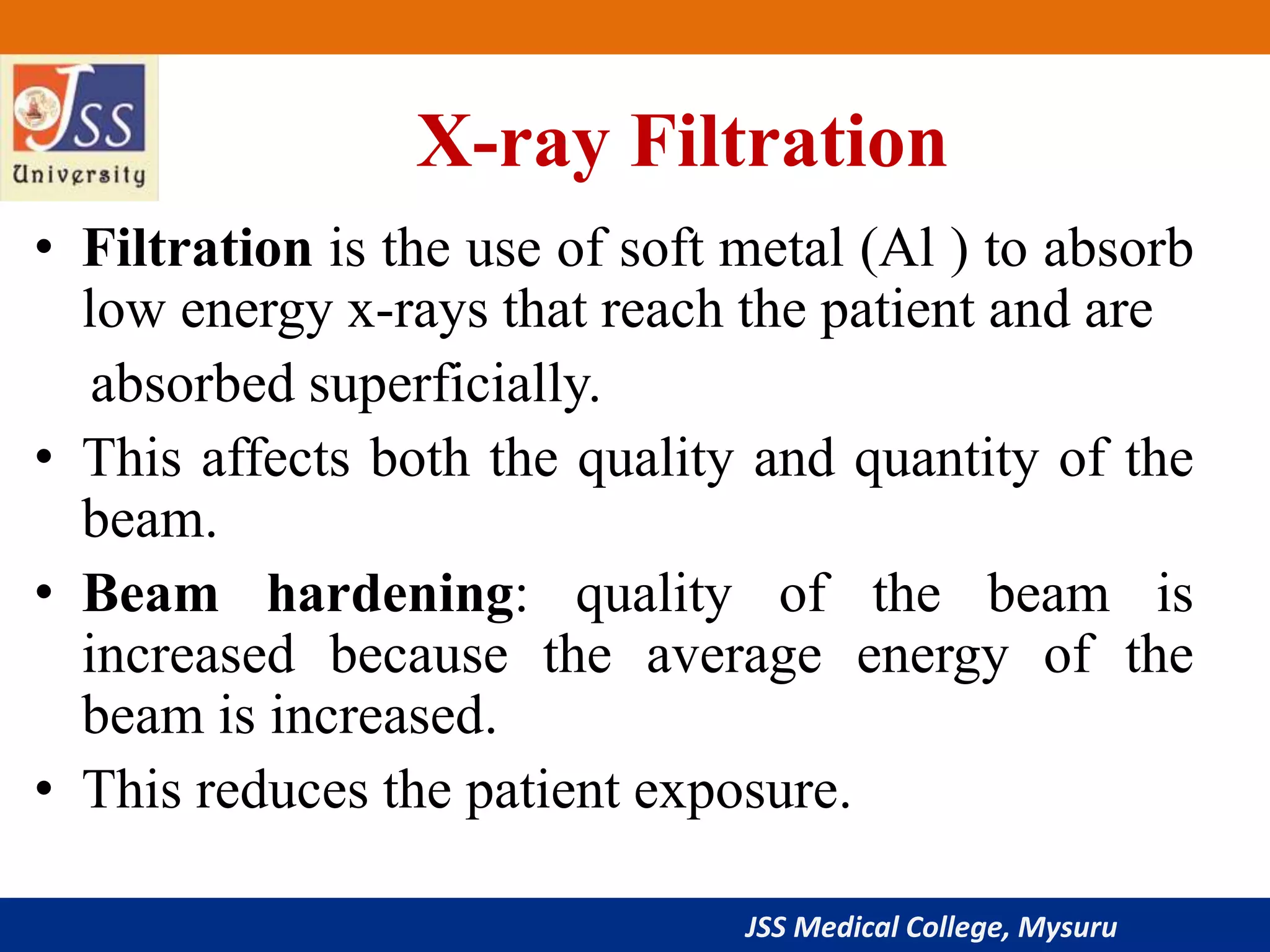 Filters and beam restrictors | PPTX