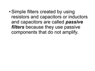 FILTERS & FOURIER THEORY.pptx