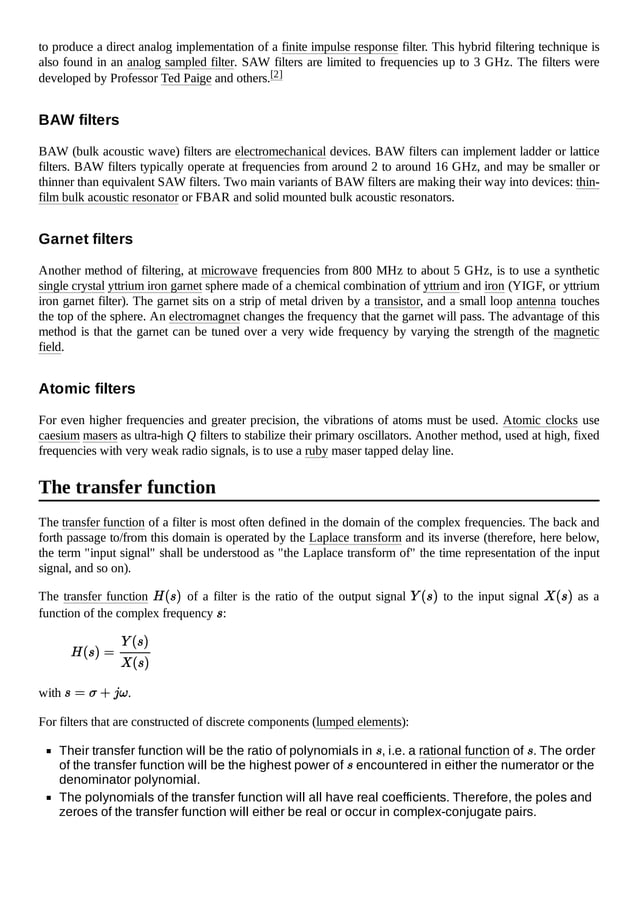 Filter (signal processing) | PDF
