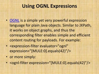 Filters in mule | PPT