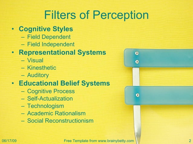 Filters Of Perception Introduction | PPT