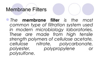Filter sterilization | PPT