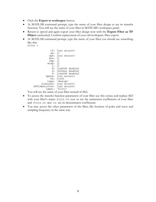 Filters two design_with_matlab | PDF