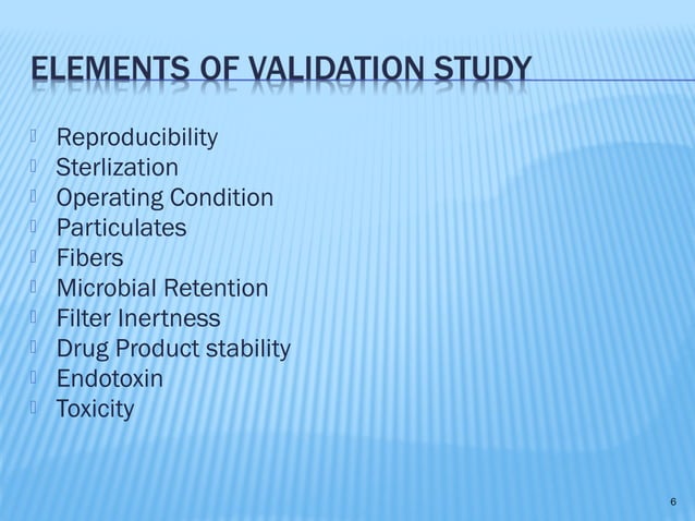 Filter validation | PPT