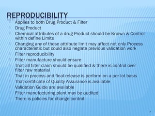 Filter validation | PPT