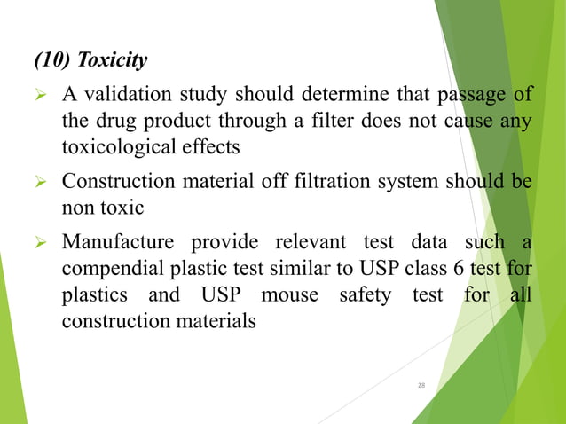 Filter validation | PPT | Chemistry | Science