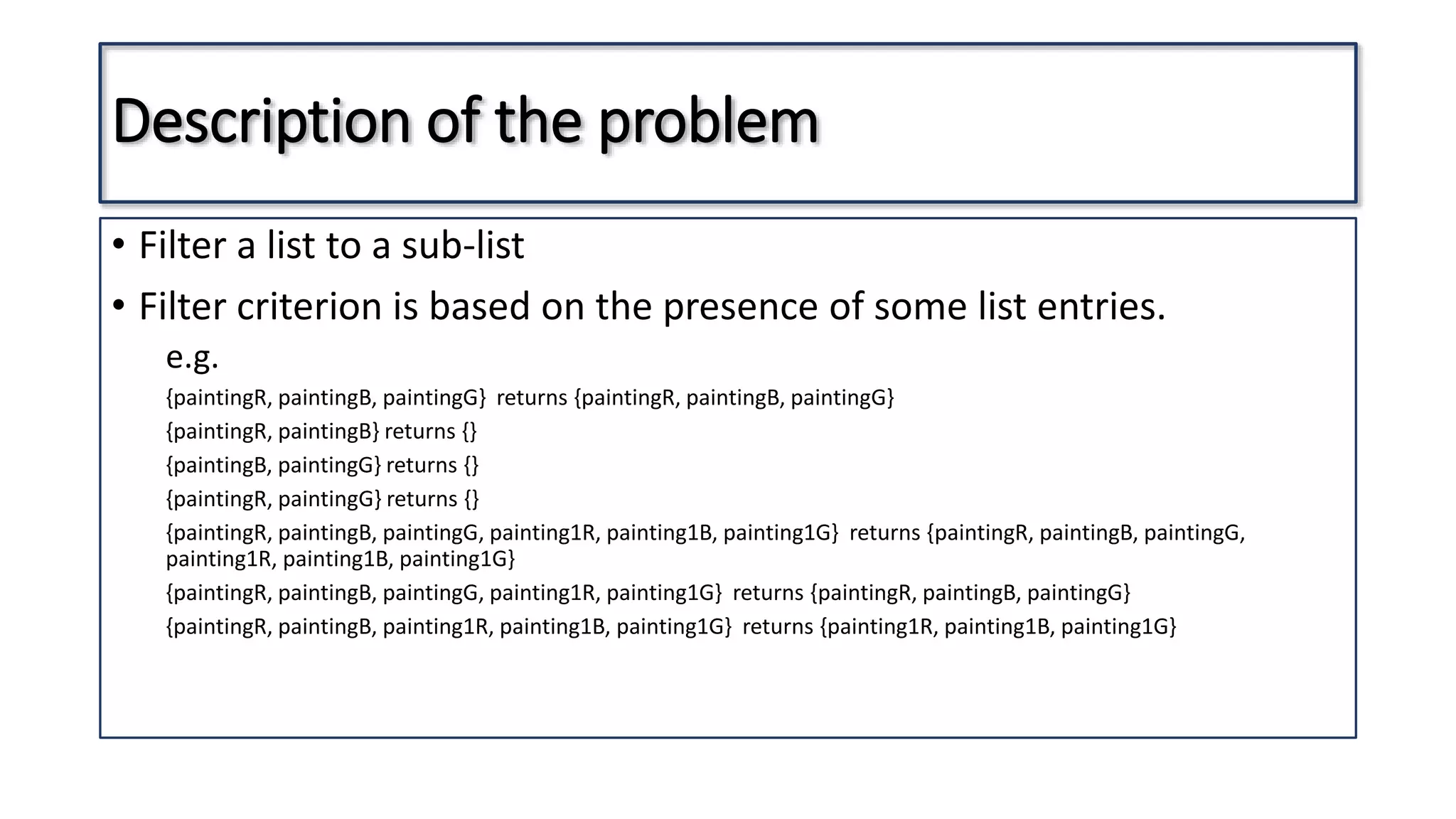 Filter with Internal Dependency | PPTX