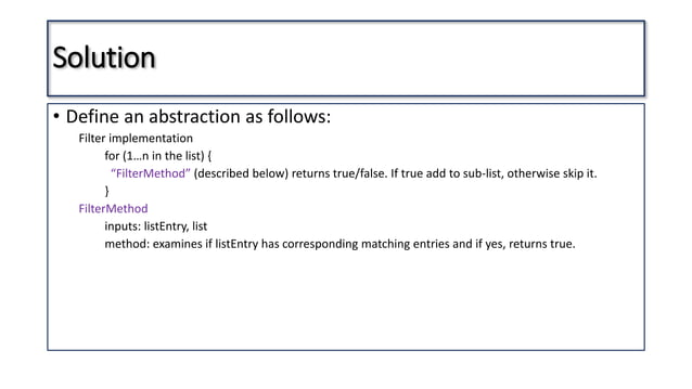 Filter with Internal Dependency | PPTX