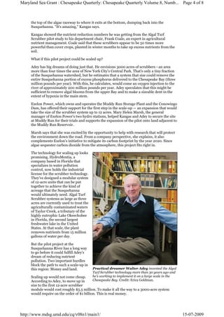 Filtracion Chesapeake Articulo Walter Adey | PDF