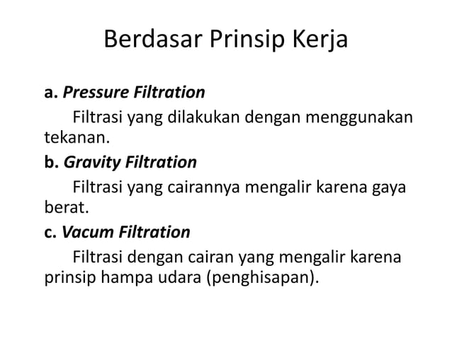 Filtrasi | PPTX
