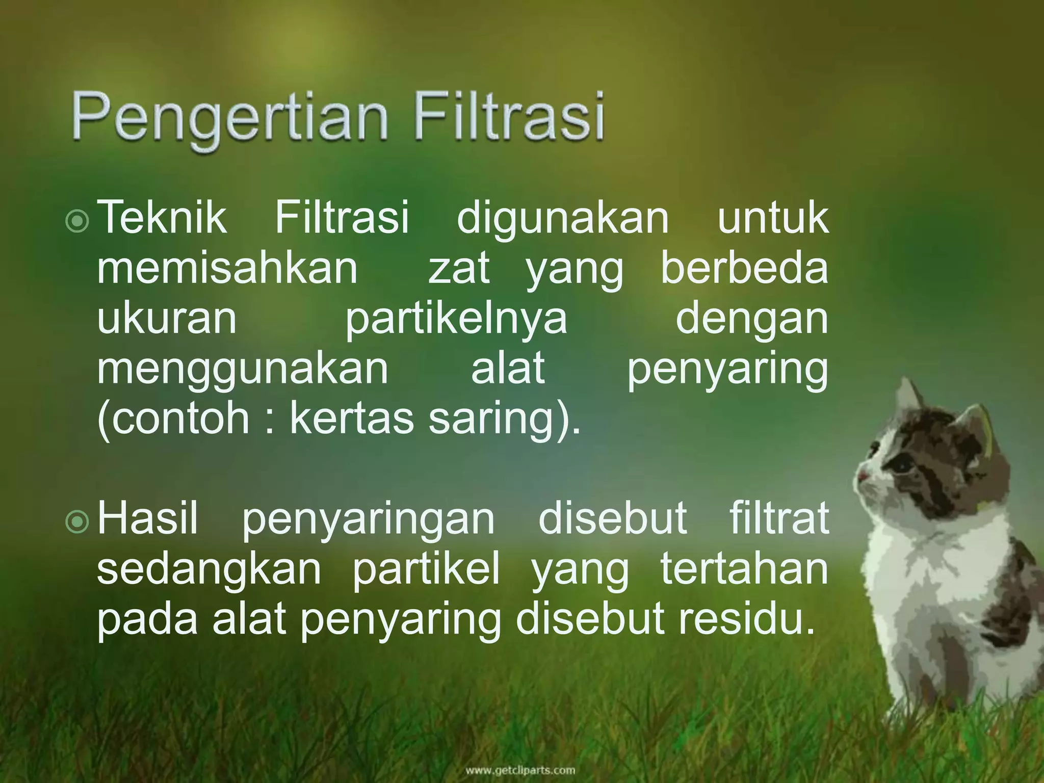 Filtrasi (penyaringan) | PPTX