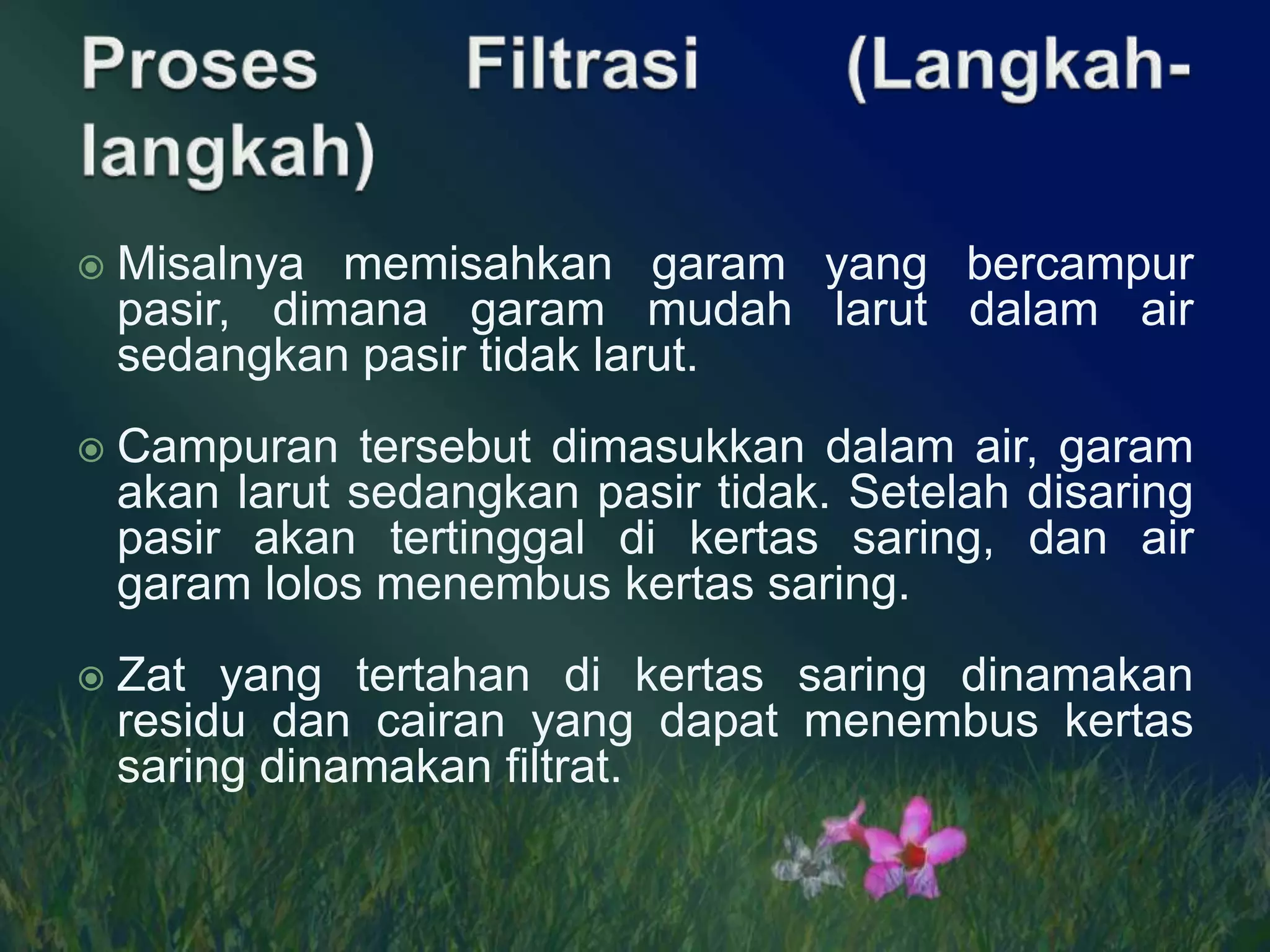 Filtrasi (penyaringan) | PPTX