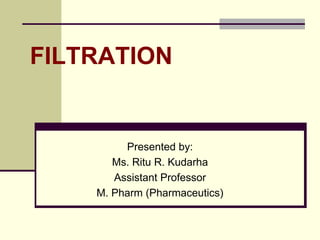 Filtration Definition