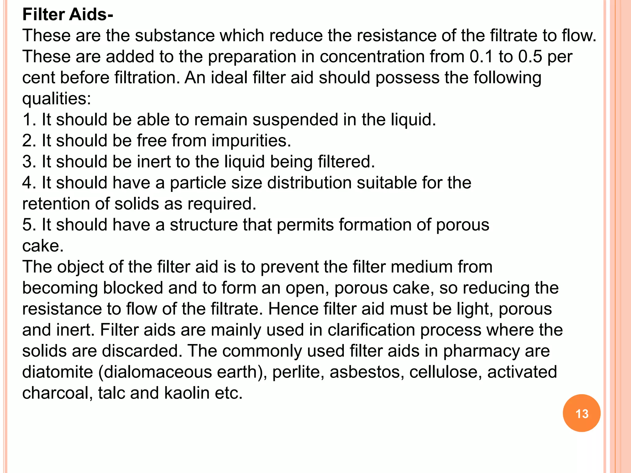 Filtration,equipments used for filtration,Calrification | PPTX