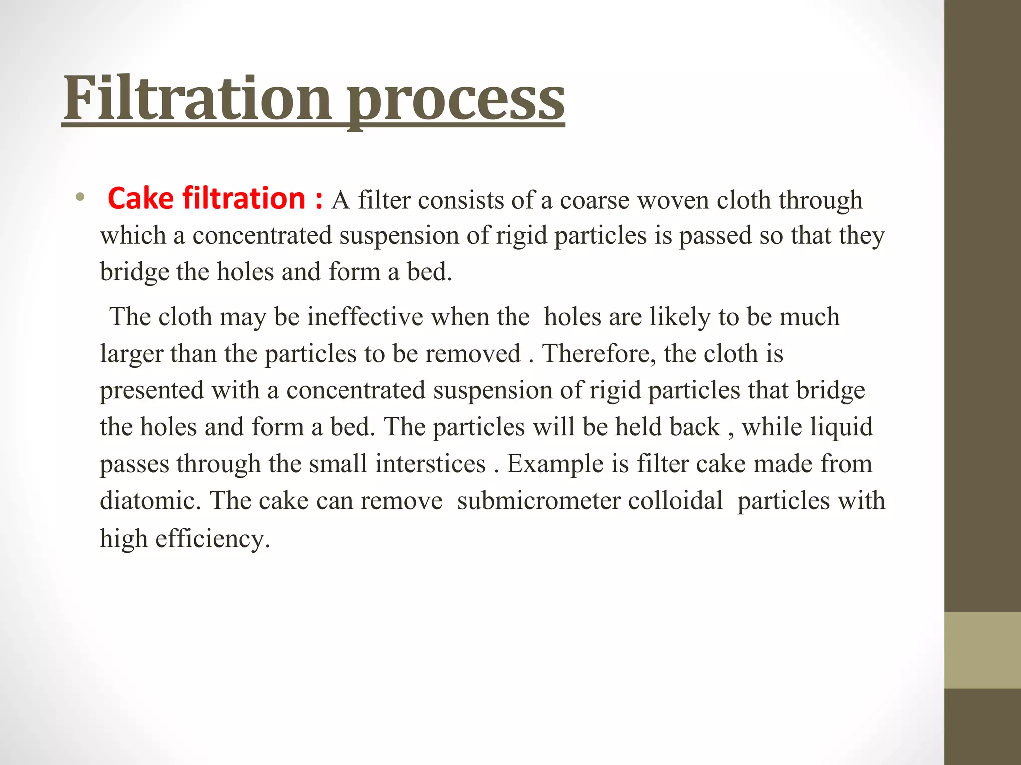 FILTRATION , FILTRATION PROCESS , | PPTX