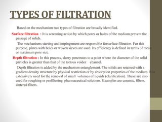 FILTRATION , FILTRATION PROCESS , | PPTX