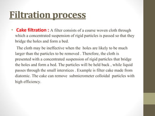 FILTRATION , FILTRATION PROCESS , | PPTX