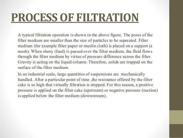 FILTRATION , FILTRATION PROCESS