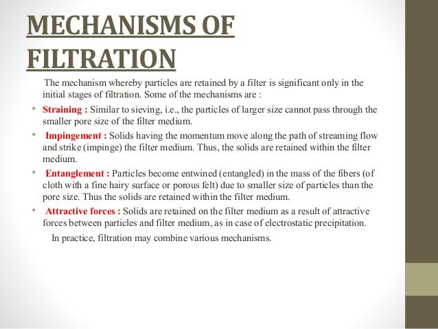FILTRATION , FILTRATION PROCESS