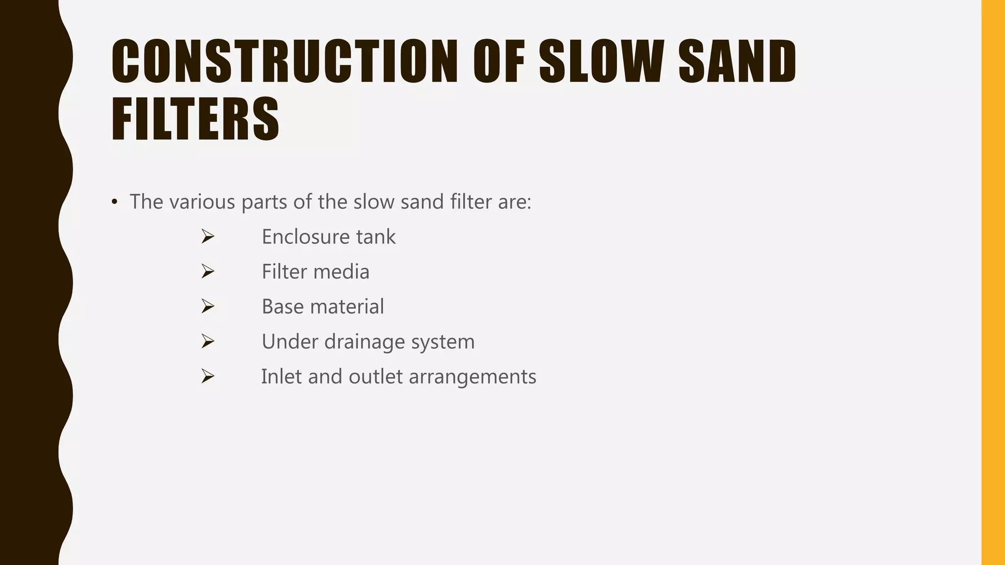 Filtration/slow sand filter | PPTX