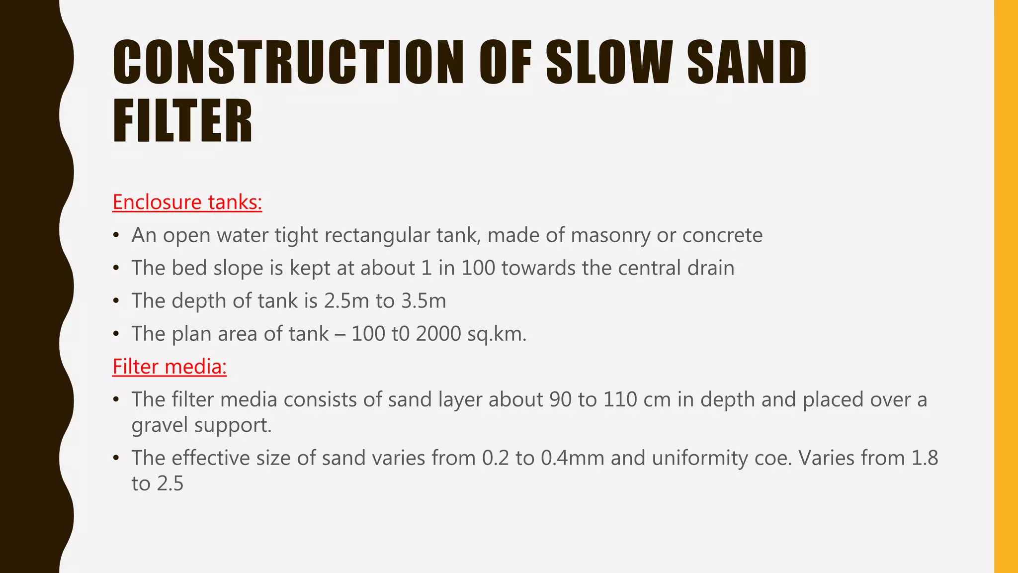 Filtration/slow sand filter | PPTX