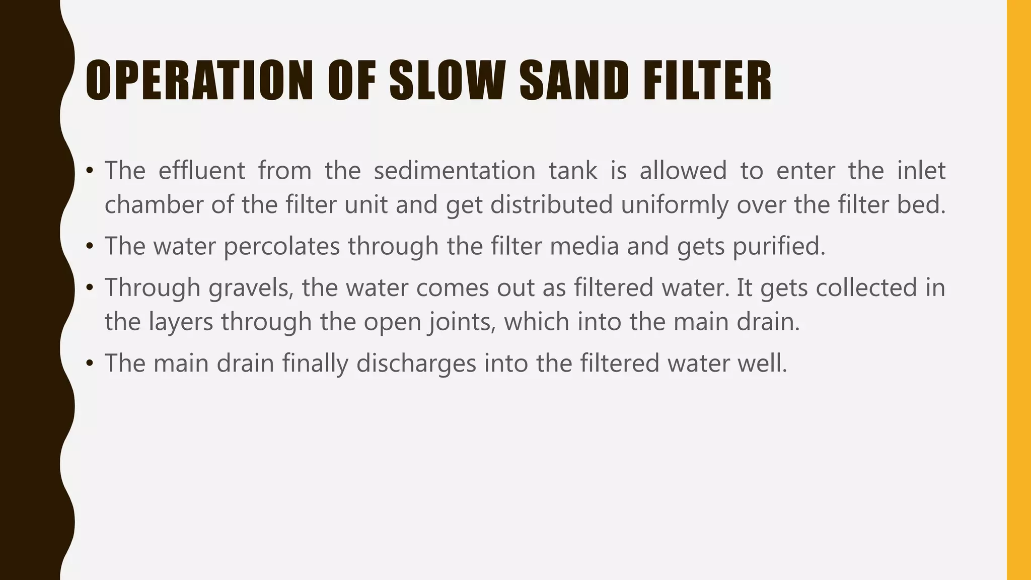 Filtration/slow sand filter | PPTX