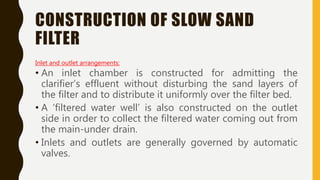Filtration/slow sand filter | PPTX