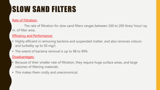 Filtration/slow sand filter | PPTX