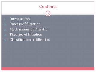 Unit operations Filtration | PPTX
