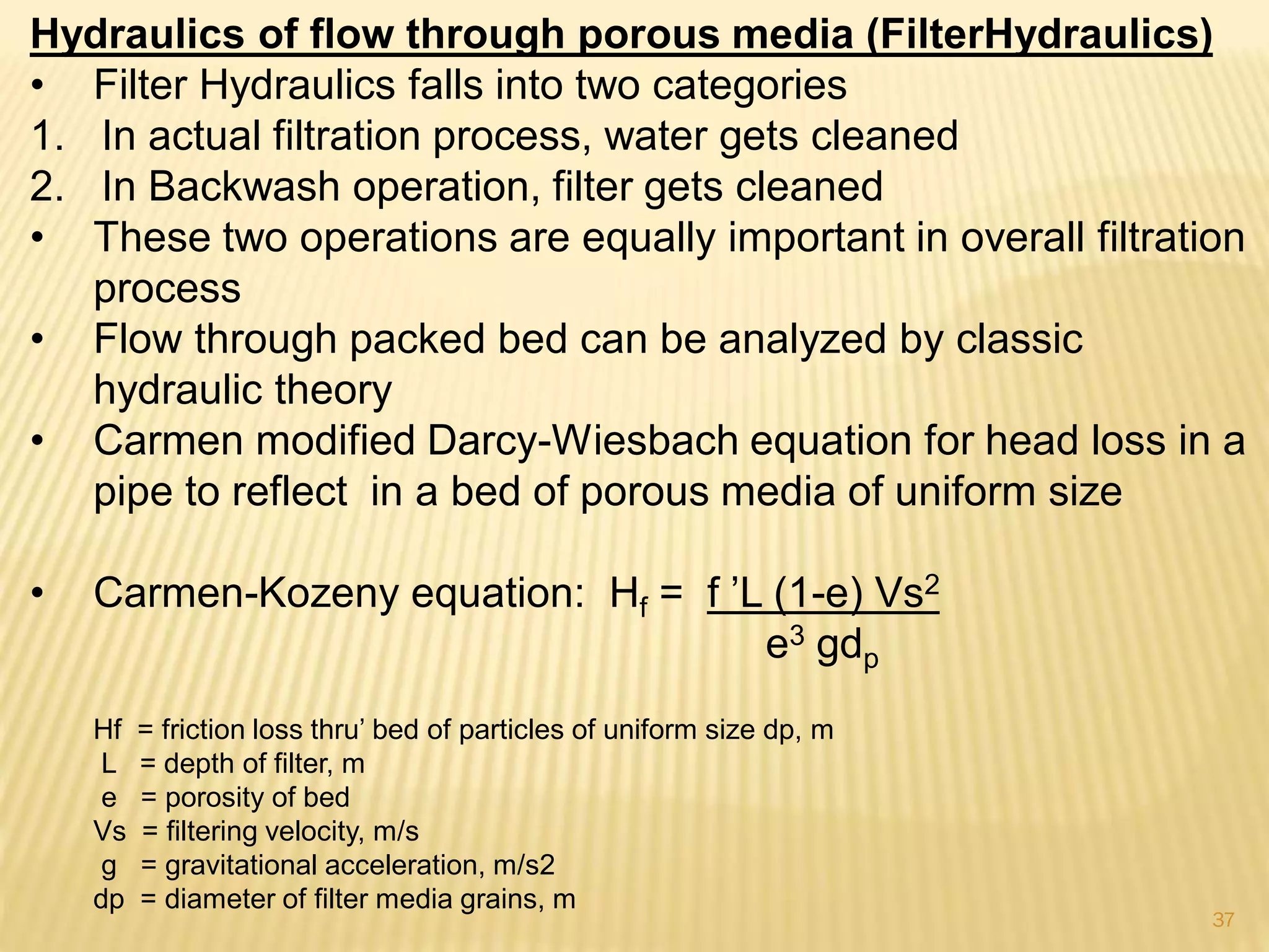 Filtration in water treatment | PDF