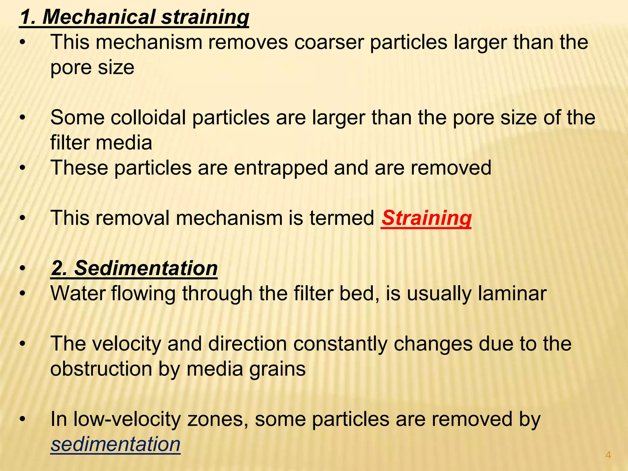 Filtration in water treatment | PDF