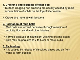 Filtration in water treatment | PDF