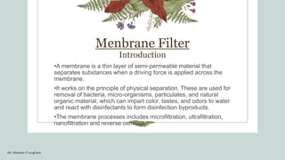 Filtration Membrane filter and sintered glass filter.pptx