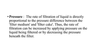 filtration and clarification Pharmaceutics I by | PPTX