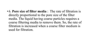 filtration and clarification Pharmaceutics I by | PPTX