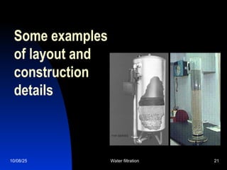 Filtration Mechanisms for Water Treatment Plat | PPT