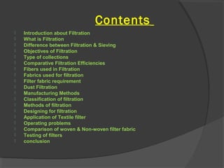 Filtration (1) | PPT | Needlework | Arts and Crafts