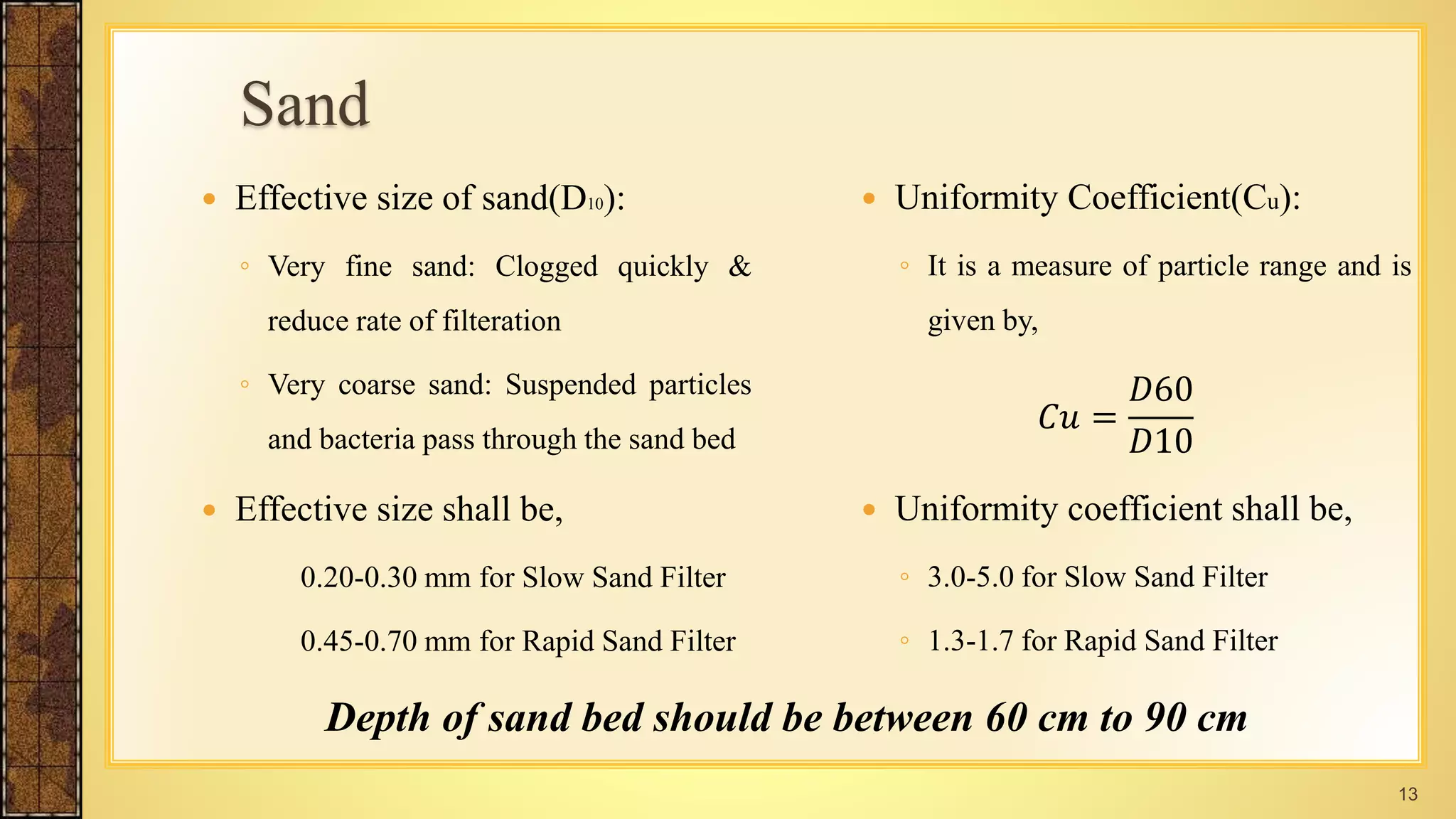 Filtration unit in water treatment plant | PPTX