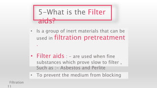 Filtration process (introduction) and its application. | PPT