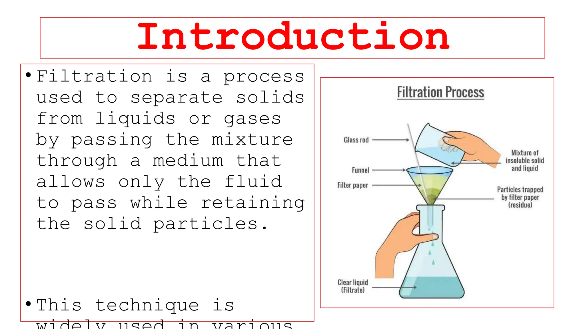 Filtration and its types, Biological Techniques | PPTX