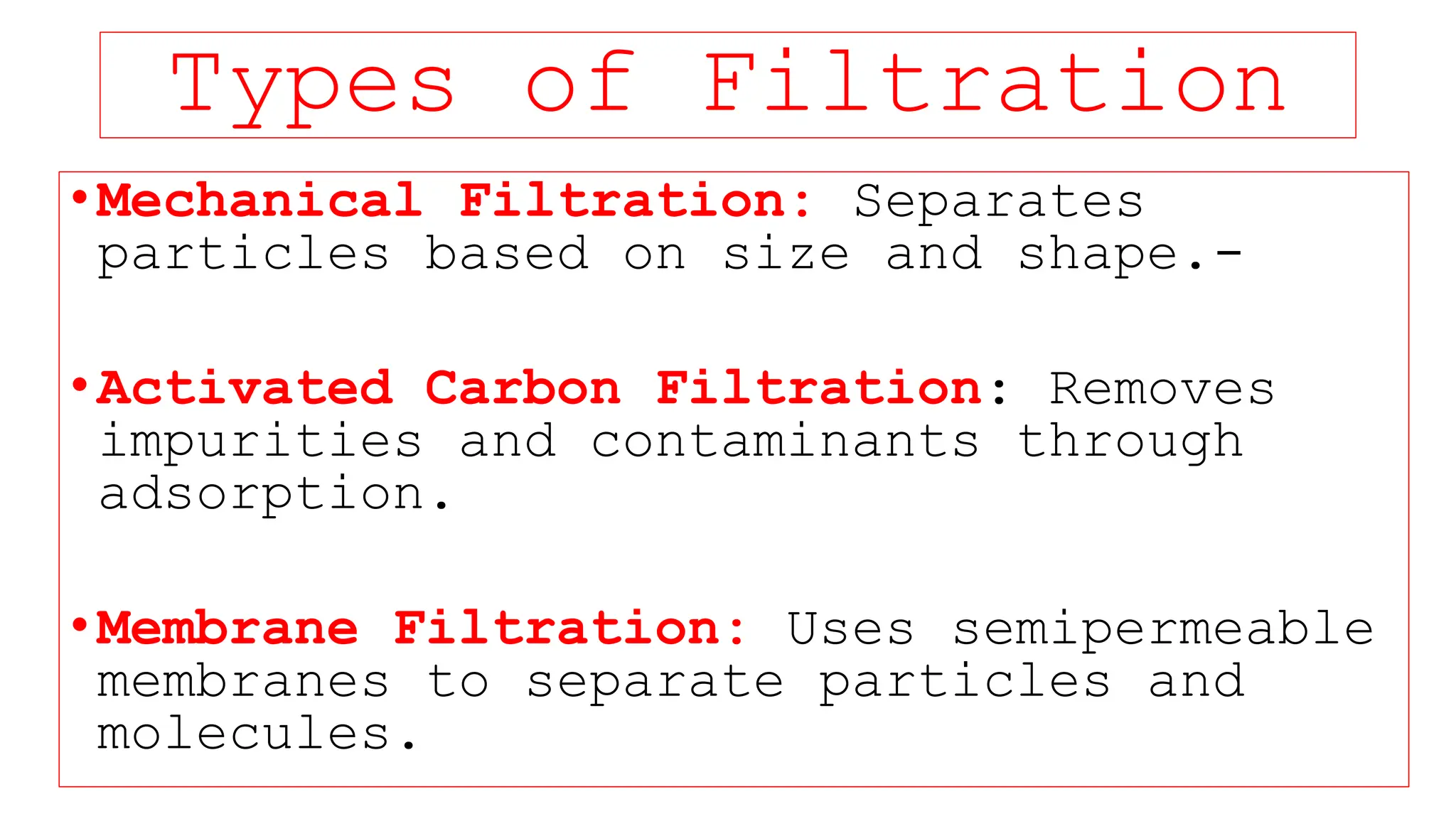 Filtration and its types, Biological Techniques | PPTX