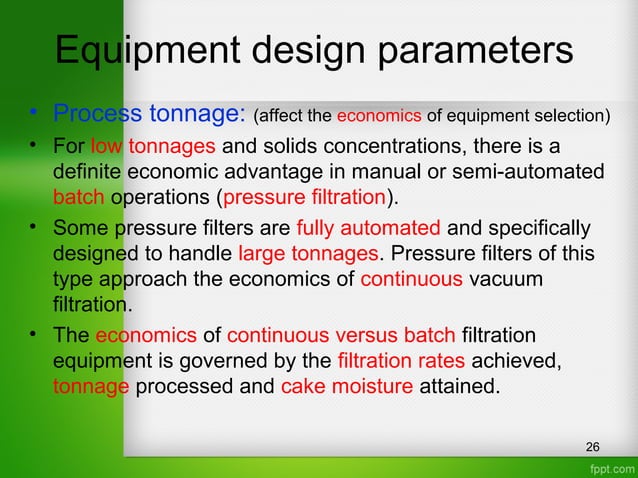 Filtration: mechanism and design parameters | PPT | Desserts and Baking | Food & Drink