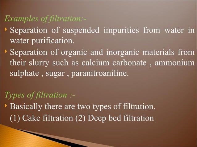 Filtration Mechanical Operation .ppt