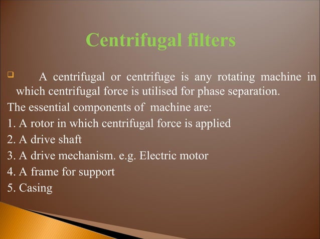 Filtration Mechanical Operation .ppt