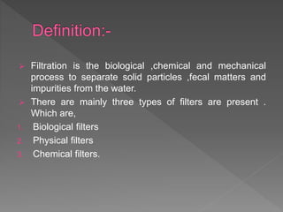 Filtration ppt | PPTX