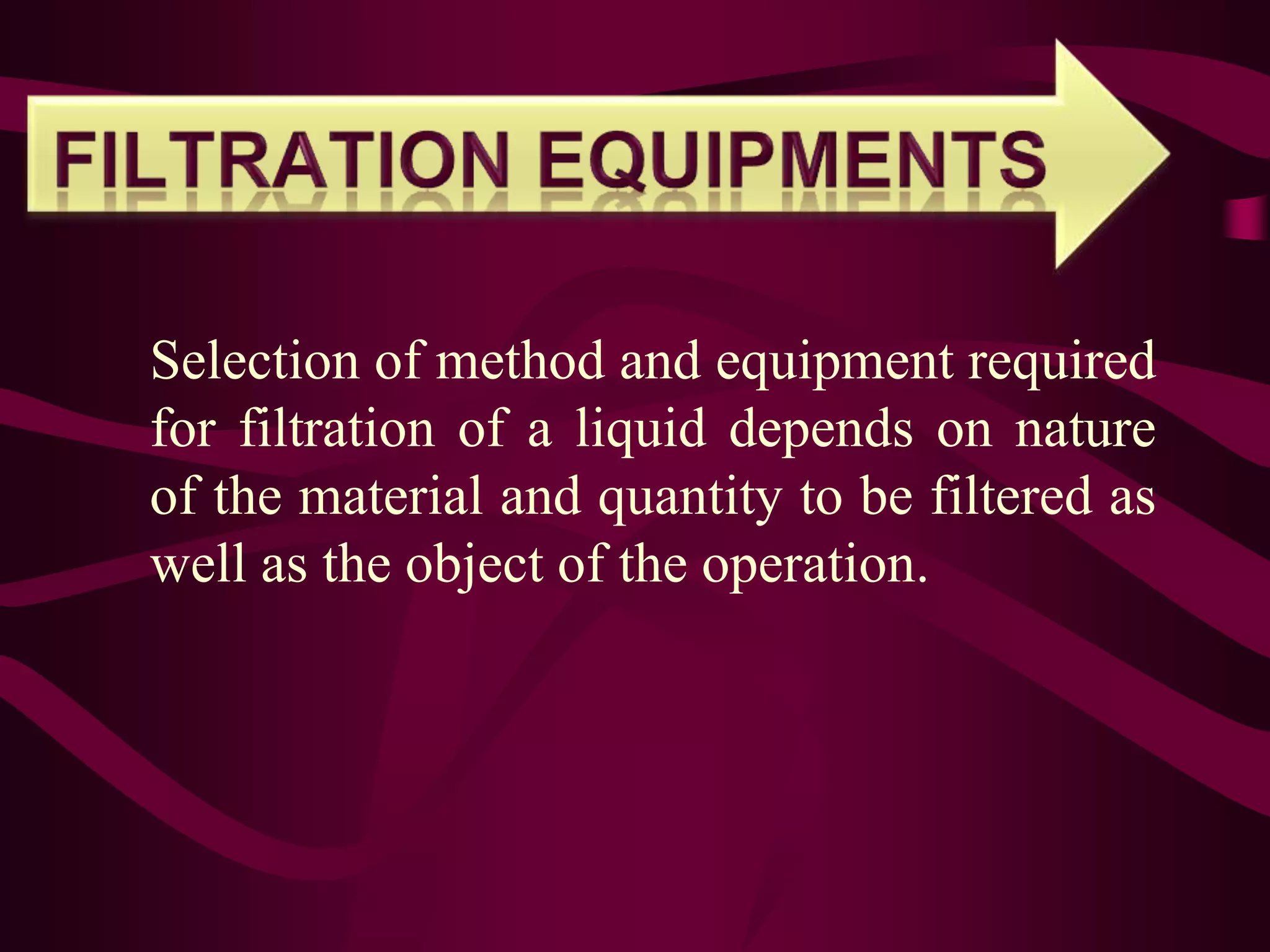 Filtration and Clarification | PPTX